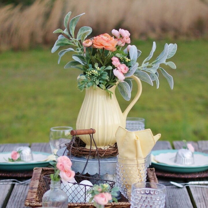 Fresh and Easy Outdoor Easter Table - Southern Discourse