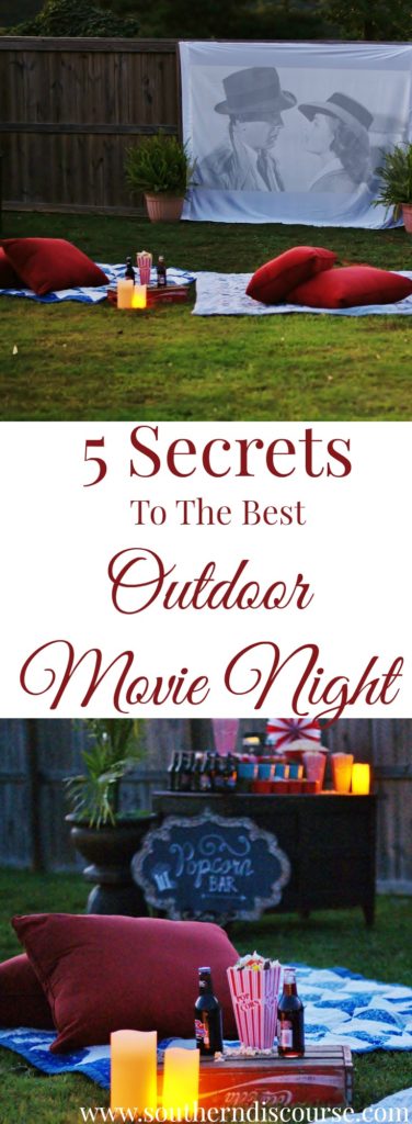 5 Secrets To Hosting The Best Outdoor Movie Night - Southern Discourse