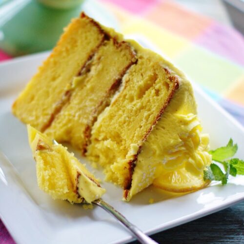 Triple Layer Lemon Cake with Lemon Curd Buttercream - Southern Discourse