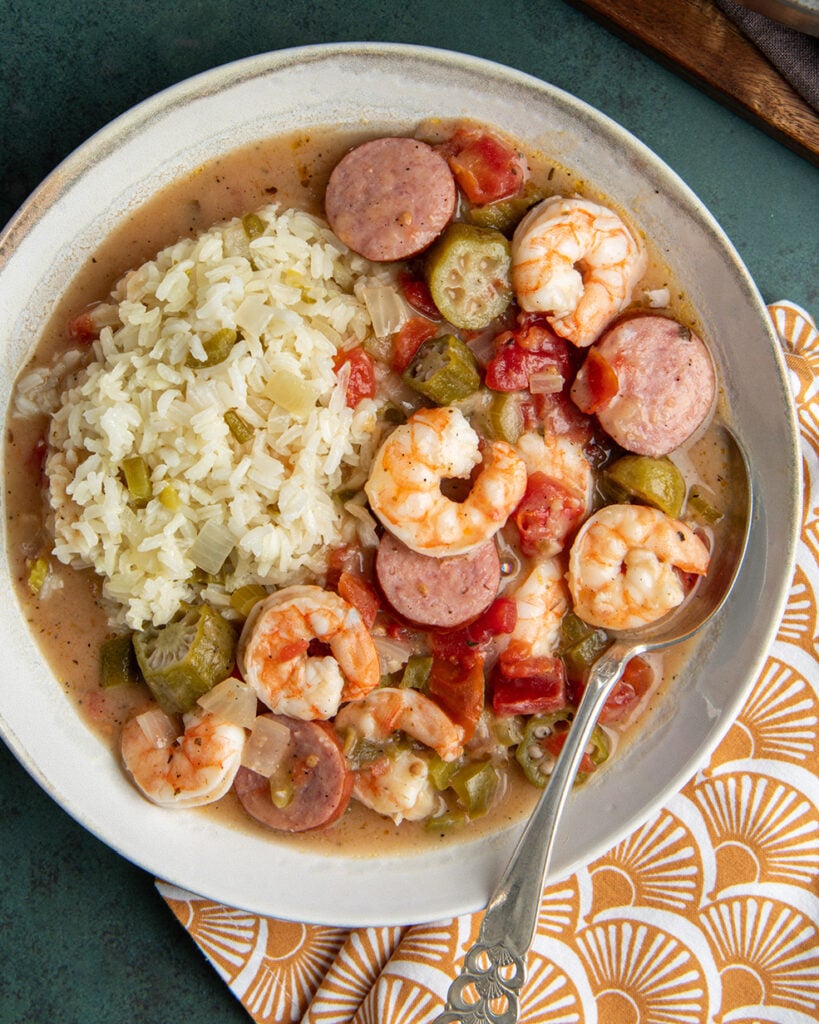 Real Louisiana Gumbo with Sausage & Shrimp - Southern Discourse