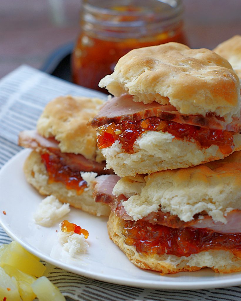 Pineapple Red Pepper Jelly & Biscuit Sliders - Southern Discourse