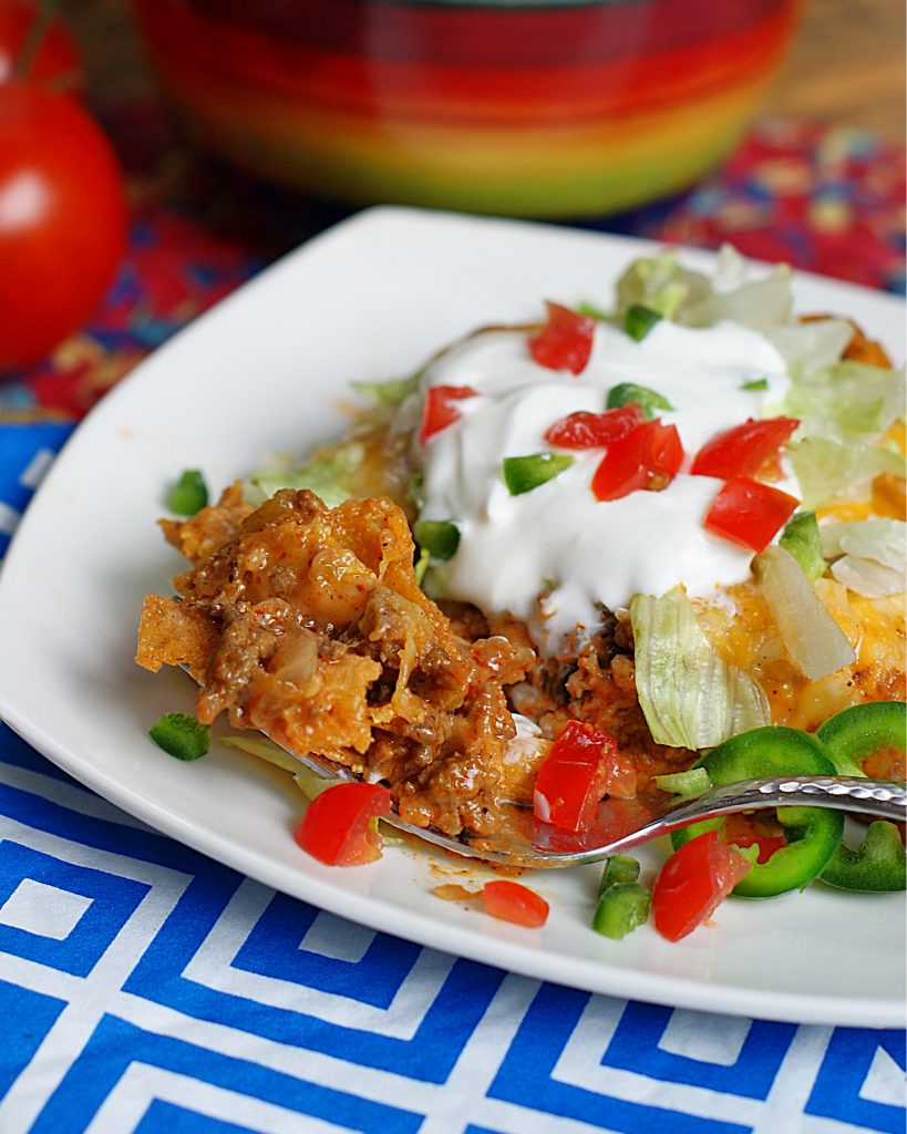 Layered Beef Enchiladas - Southern Discourse