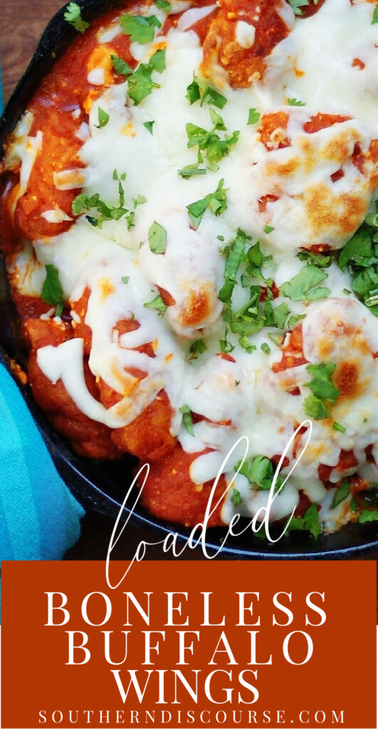 Loaded Boneless Buffalo Chicken Wings - Southern Discourse