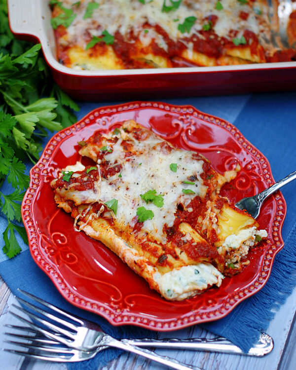 Monday Menu #174- Manicotti & BBQ Chicken Thighs - Southern Discourse