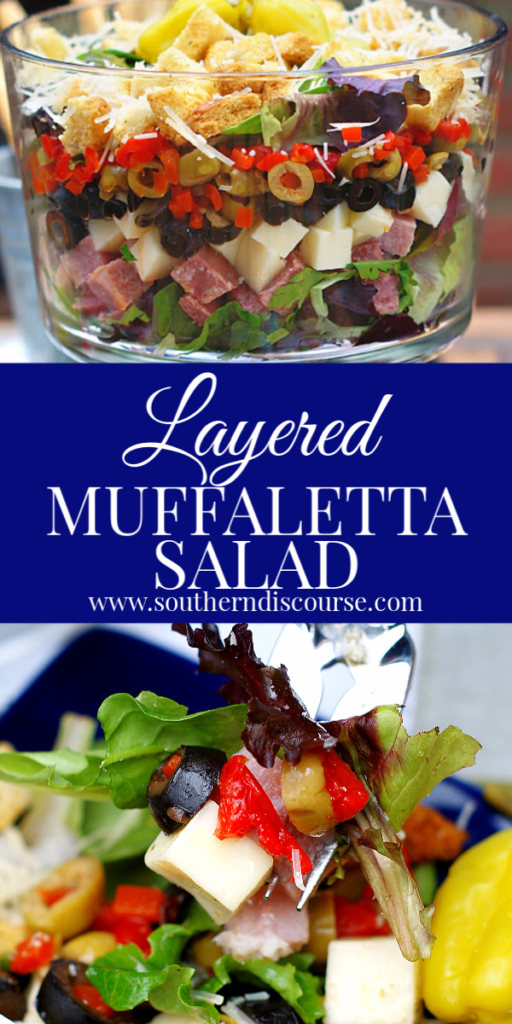 Layered Muffuletta Salad - Southern Discourse