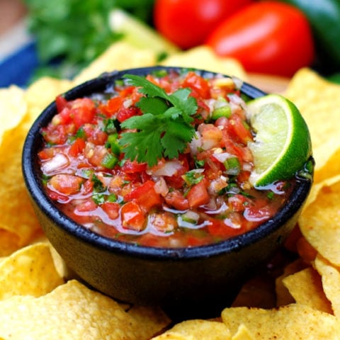 Fresh Salsa with Cilantro & Lime - Southern Discourse