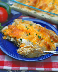 Tex Mex Sour Cream Chicken Enchiladas - Southern Discourse