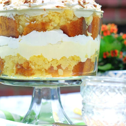 Dreamy Coconut Pineapple Trifle - Southern Discourse
