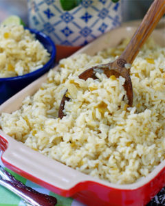 Easy Green Chile Rice - Southern Discourse