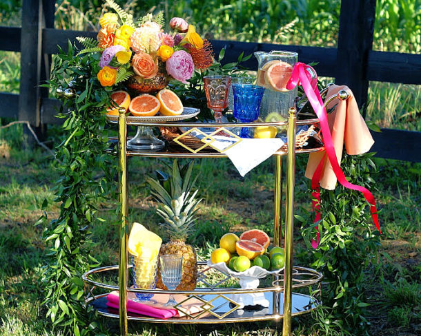 The Essential How-To for Bar Cart Hospitality - Southern Discourse