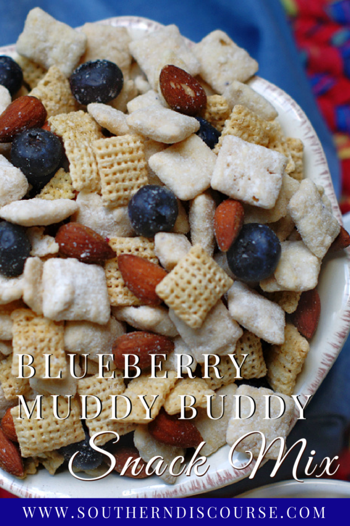 Blueberry Muddy Buddy Snack Mix - Southern Discourse