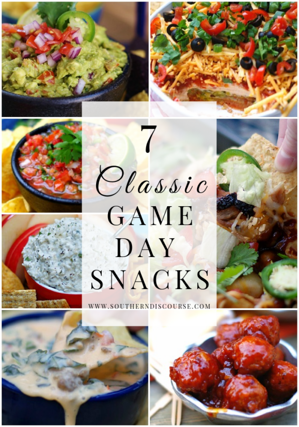 7 Classic Game Day Snacks- Saturday Seven - Southern Discourse