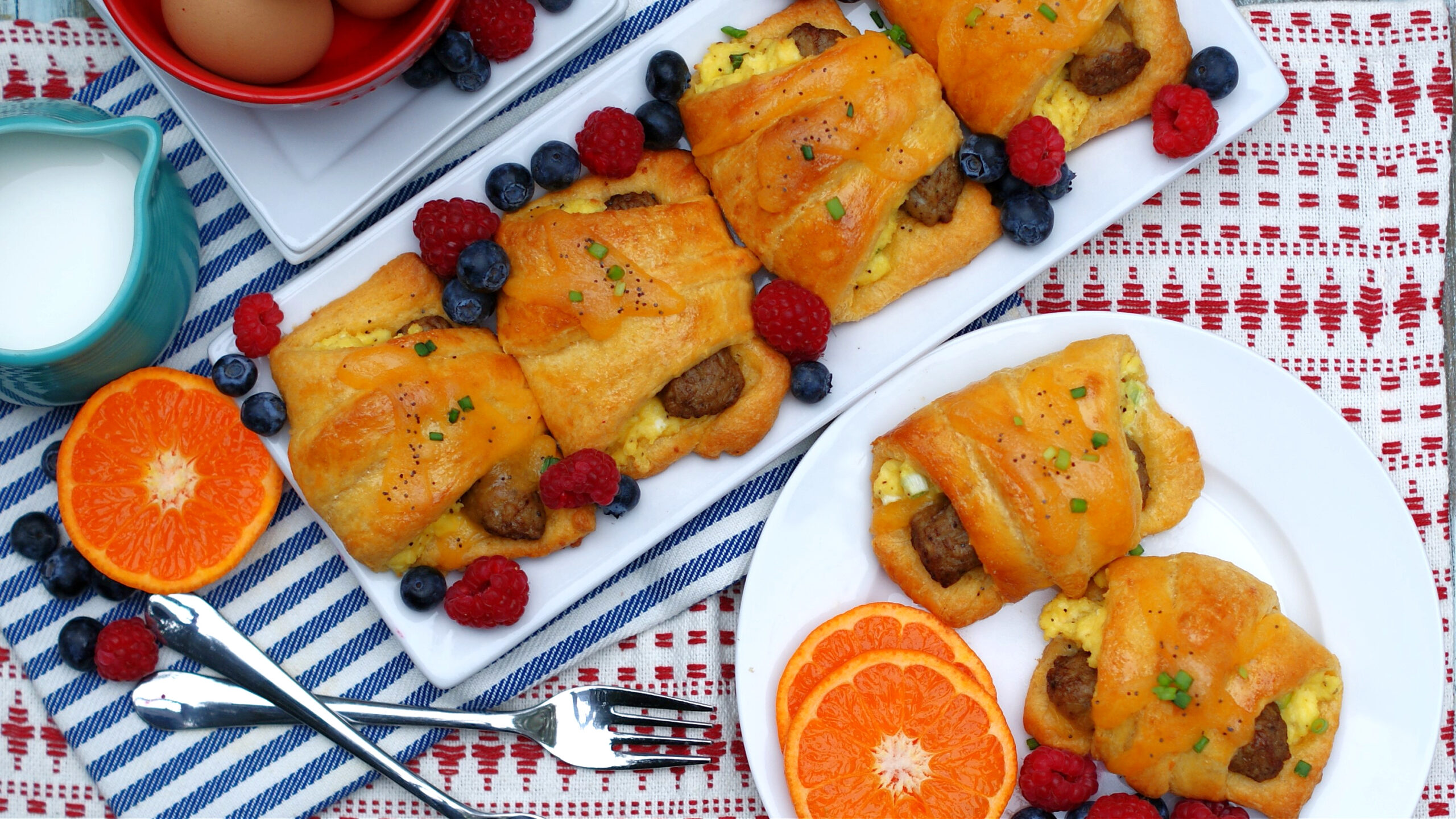 Sausage Egg Crescent Breakfast Bundles - Southern Discourse