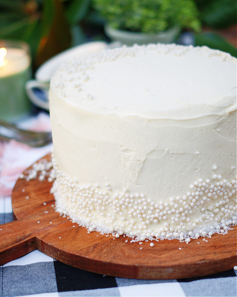 Double Chocolate Layer Cake with White Chocolate Buttercream - Southern ...