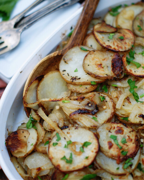 Lyonnaise Potatoes- Skillet Potatoes & Sweet Onions - Southern Discourse