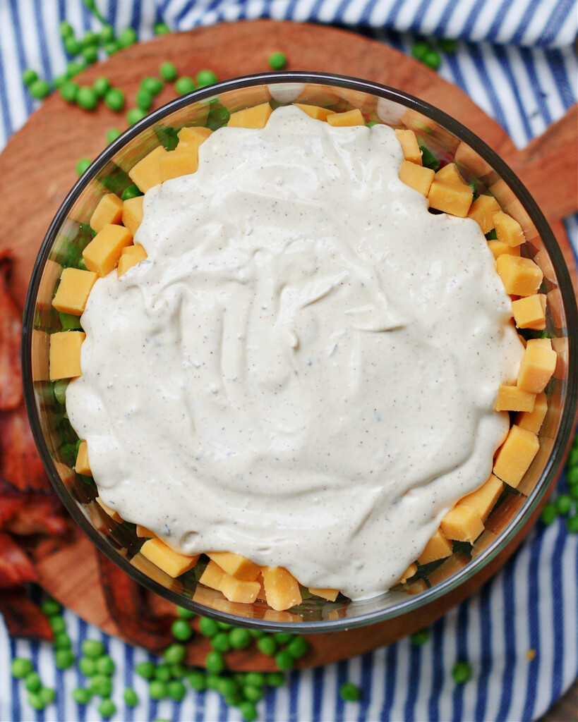 Classic 7 Layer Pea Salad - Southern Discourse