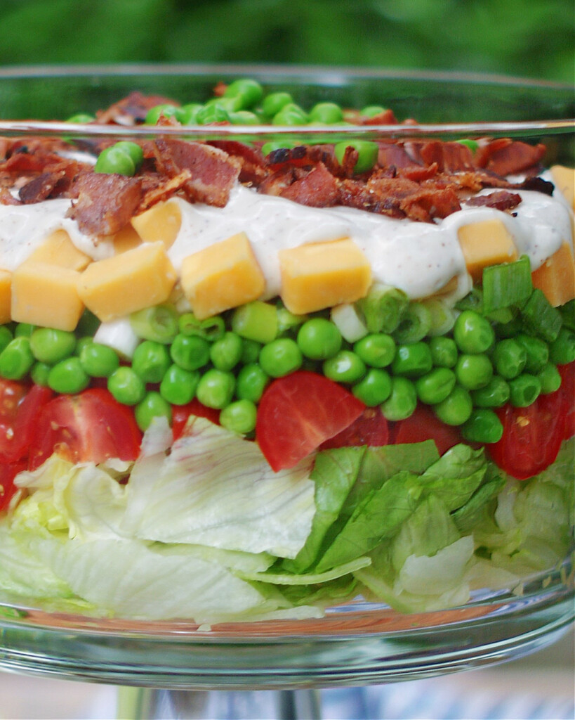 Classic 7 Layer Pea Salad - Southern Discourse