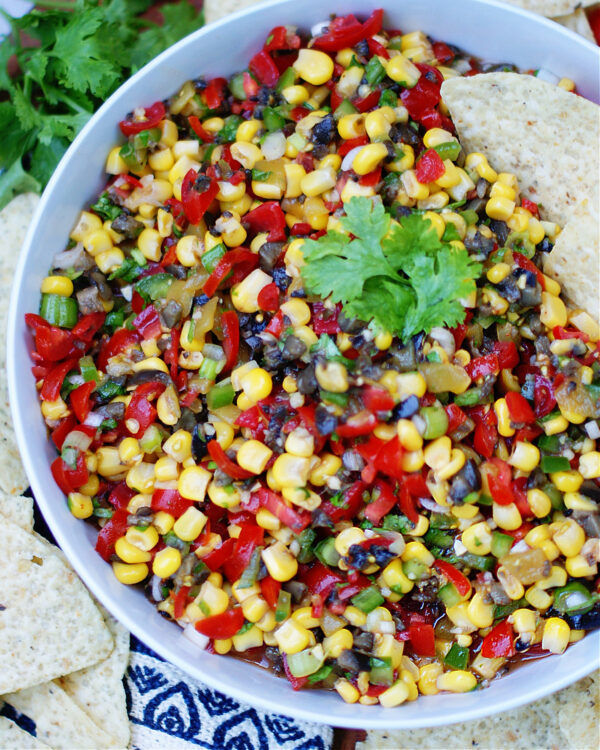 Green Chile Corn Salsa Dip - Southern Discourse
