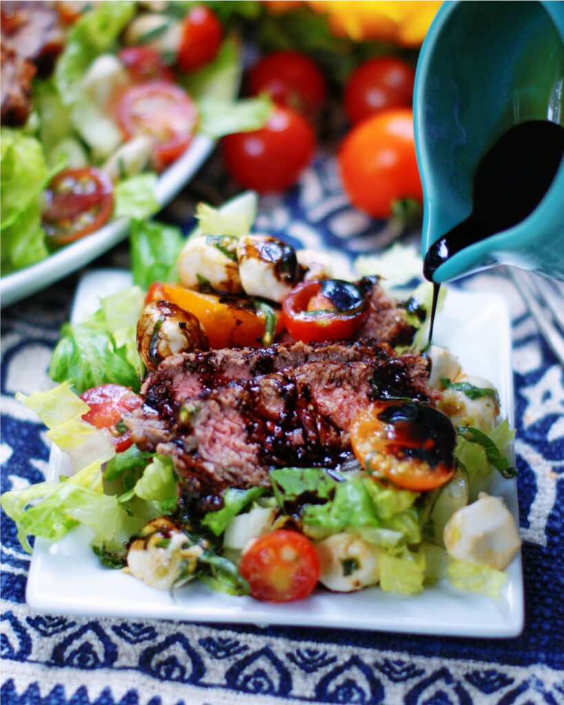 Steak Caprese Salad - Southern Discourse