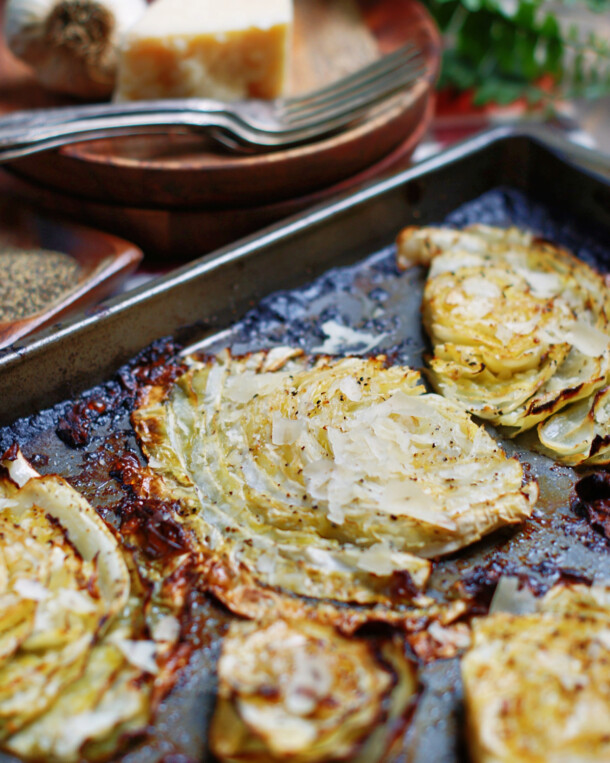 Beefy Roasted Cabbage Steaks - Southern Discourse