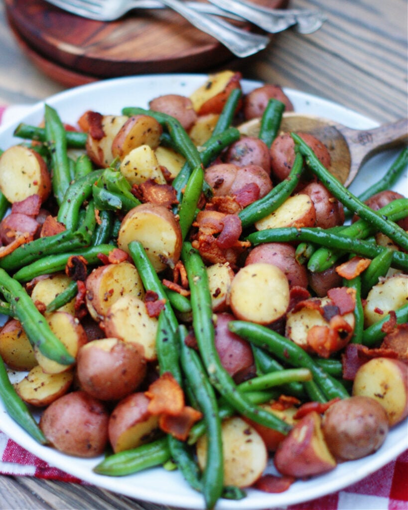 Southern Green Beans & New Potatoes with Bacon - Southern Discourse