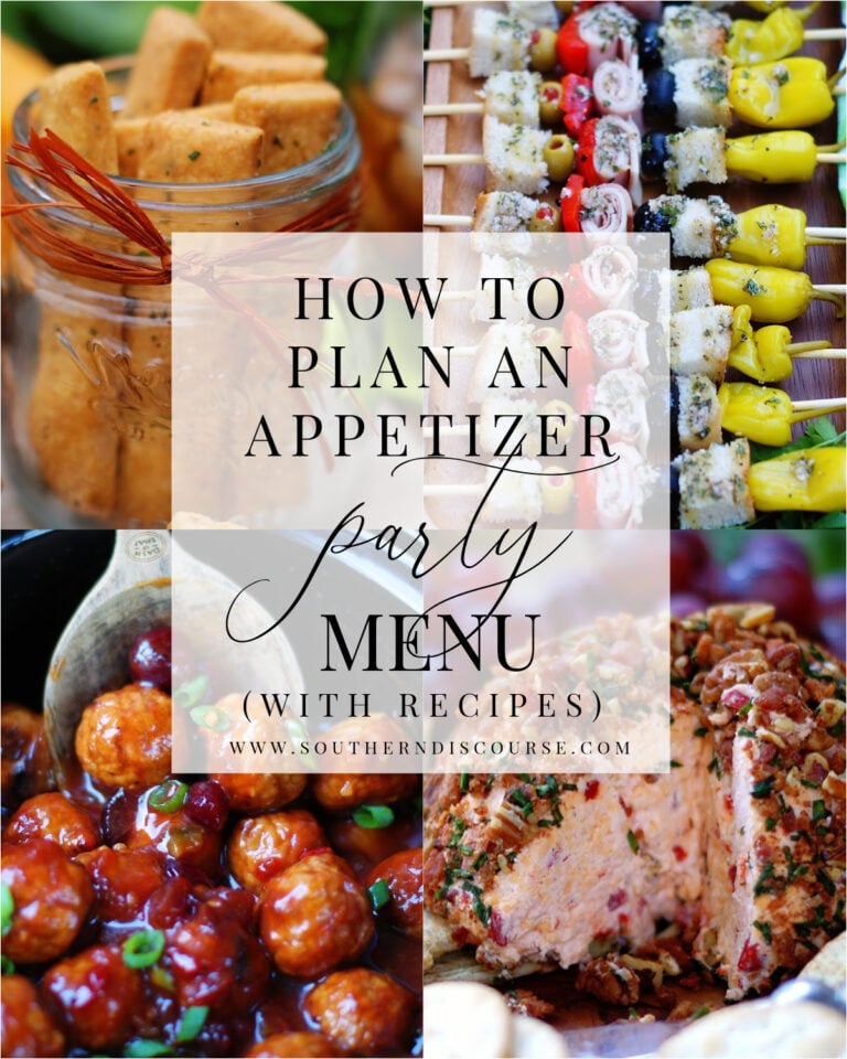 How to Plan an Appetizer Party Menu - Southern Discourse