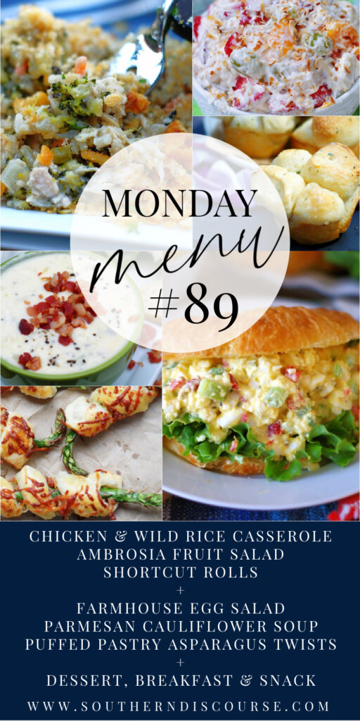 Monday Menu 89- Chicken Wild Rice Casserole + Soup & Sandwich ...