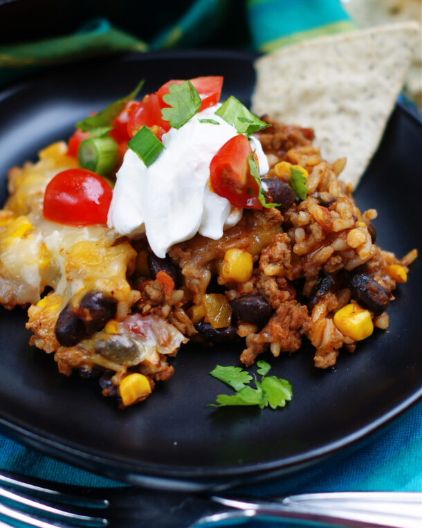 Cheesy Mexican Rice Casserole - Southern Discourse