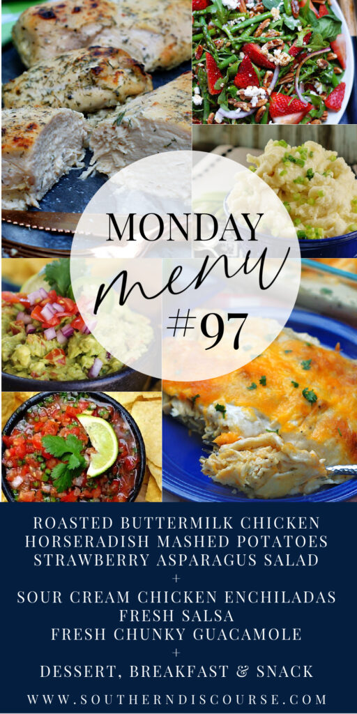 Monday Menu 97- Roasted Chicken & Sour Cream Enchiladas - Southern ...