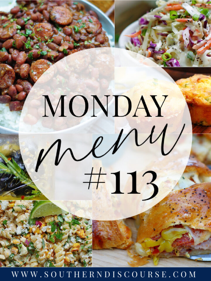 Monday Menu #103- Tomato Pie + Steak & Mushrooms - southern discourse
