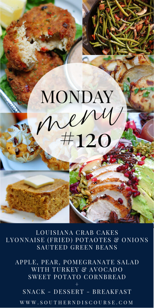 Monday Menu #120- Put Chicken & Beef on Pause - Southern Discourse