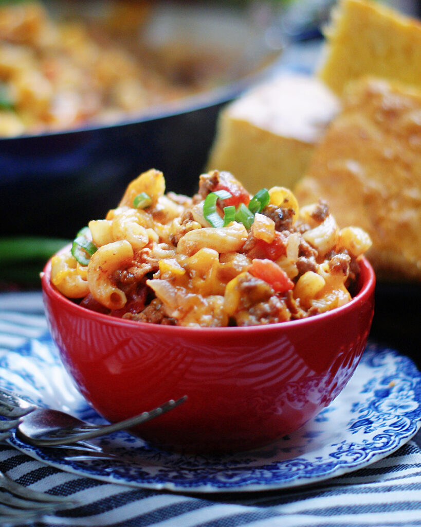 Hearty Chili Mac Casserole - Southern Discourse