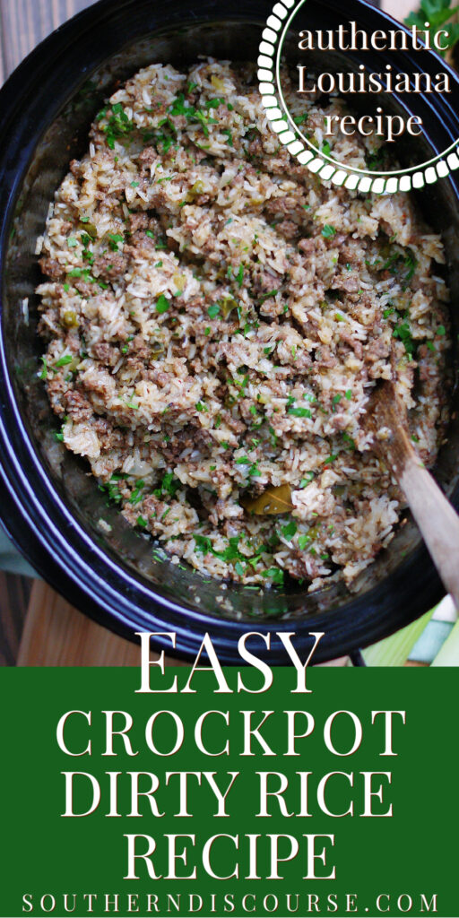 Easy Crock Pot Dirty Rice - Southern Discourse
