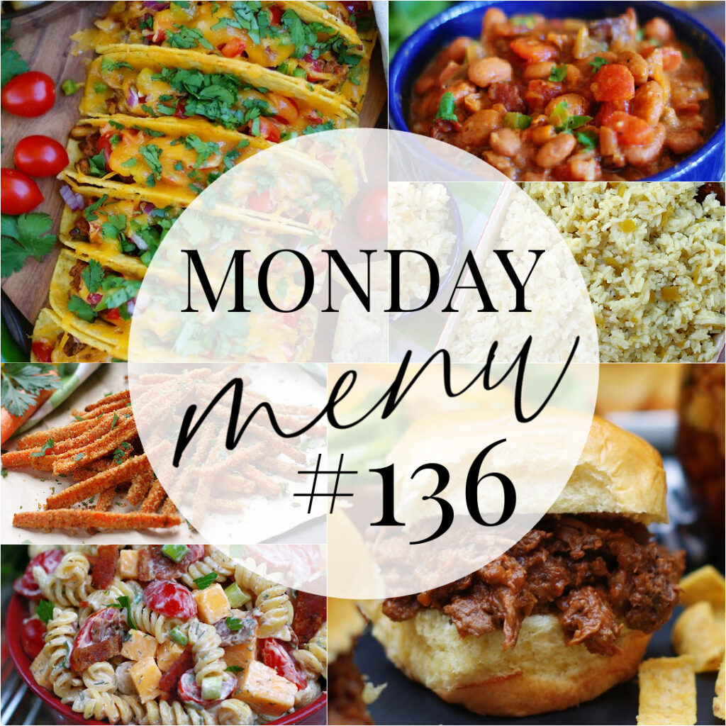 Monday Menu #136- Easy Taco Dinner & BBQ Pot Roast - Southern Discourse
