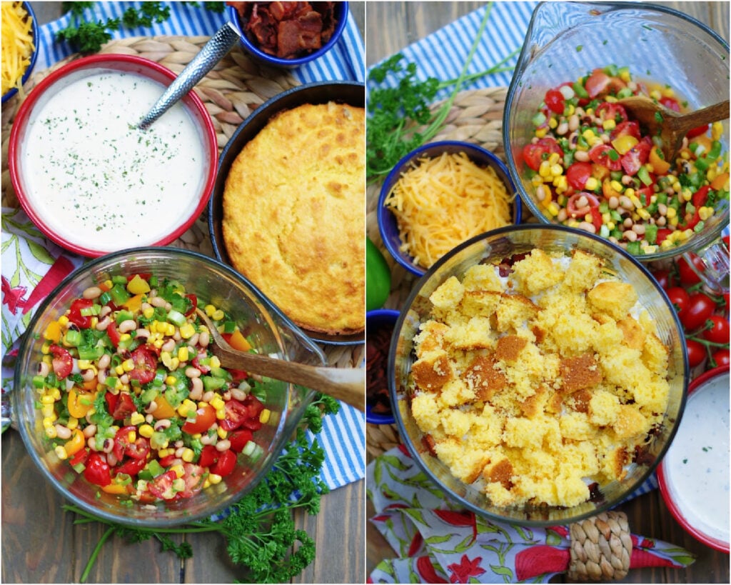 Southern Cornbread Salad - Southern Discourse