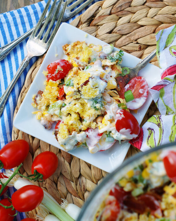 Southern Cornbread Salad - Southern Discourse