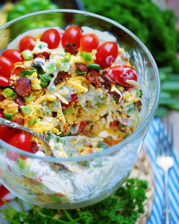 Southern Cornbread Salad - Southern Discourse