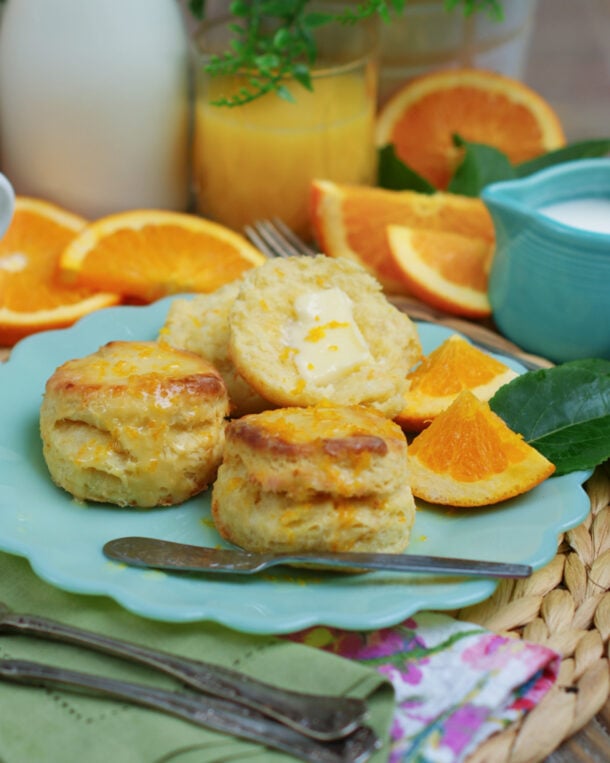 Glazed Orange Buttermilk Biscuits - Southern Discourse