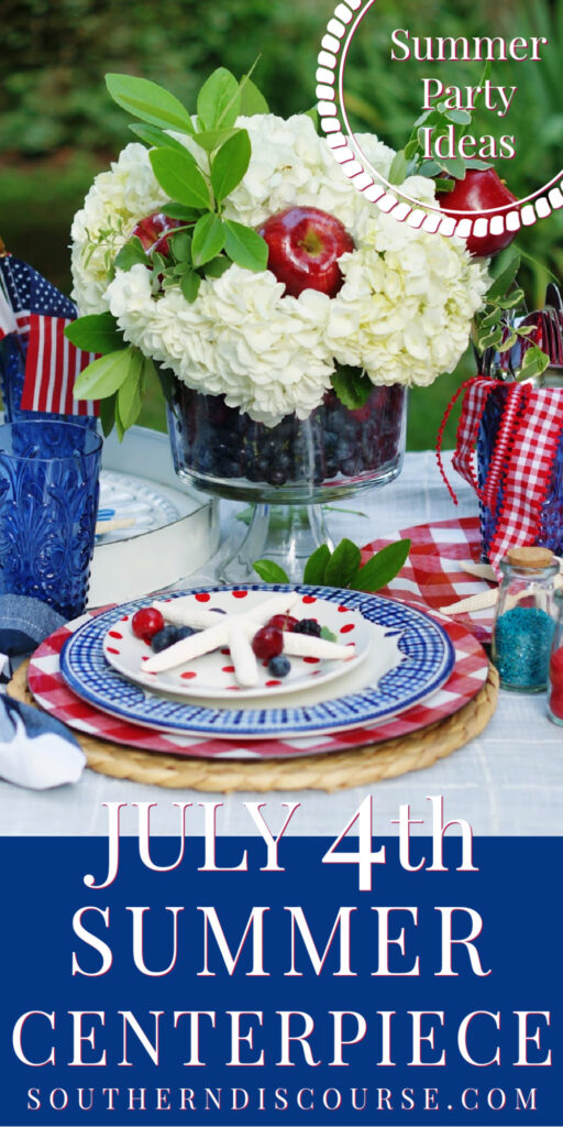 Easy July 4th Summer Centerpiece - Southern Discourse