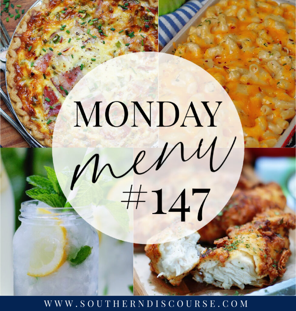 Monday Menu #147- Secret Ingredient Quiche & Ranch Chicken Tenders ...
