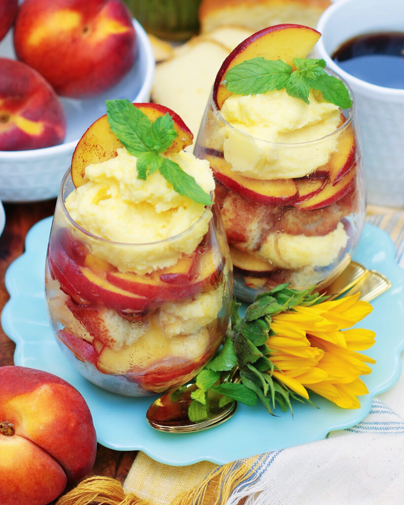 Southern Peaches & Cream Trifle - Southern Discourse