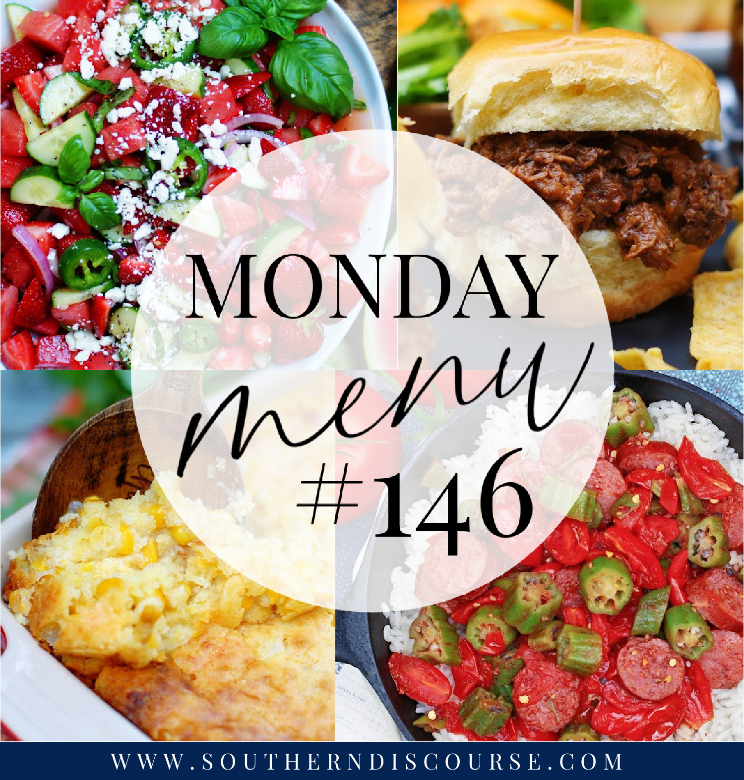 Monday Menu #146- Stewed Okra & Tomatoes + BBQ Beef Roast - Southern ...