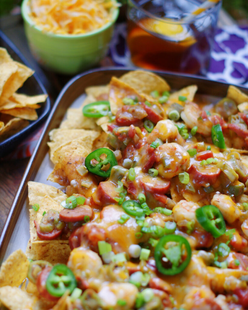 Louisiana Gumbo Nachos - Southern Discourse