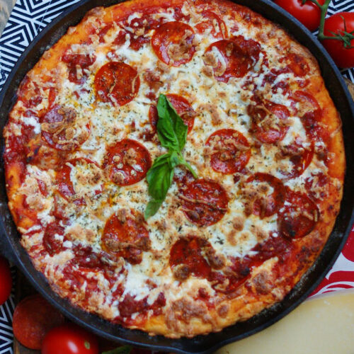 Deep Dish Skillet Pizza Casserole - Southern Discourse