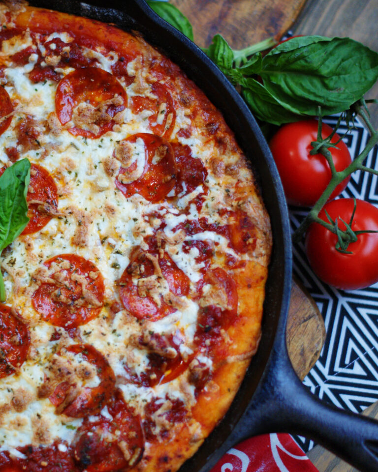 Deep Dish Skillet Pizza Casserole - Southern Discourse