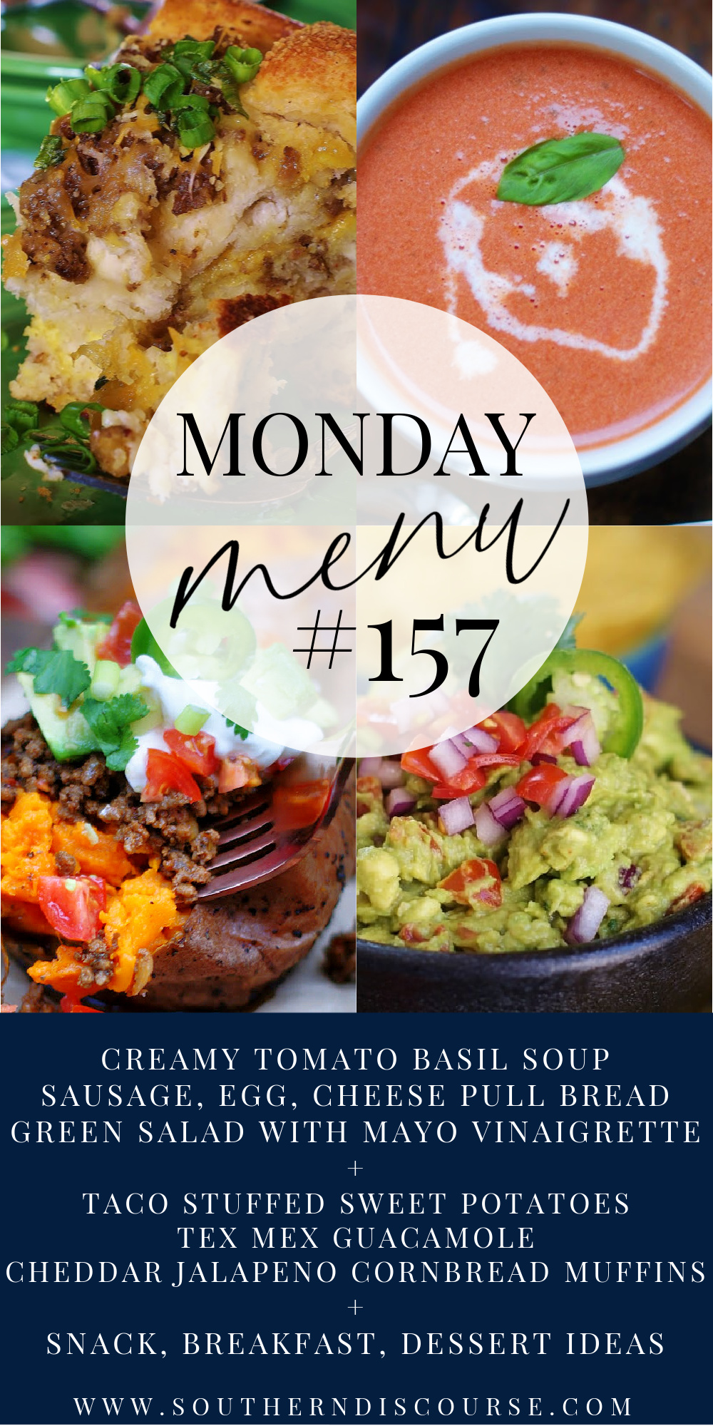 Monday Menu #157- Tomato Soup & Taco Stuffed Sweet Potatoes - Southern ...