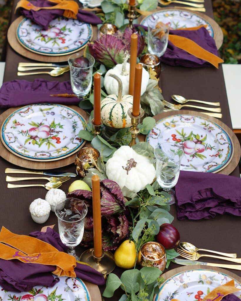 Cozy Thanksgiving Table with Copper - Southern Discourse