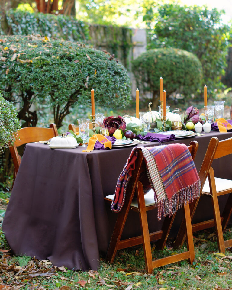 Cozy Thanksgiving Table with Copper - Southern Discourse
