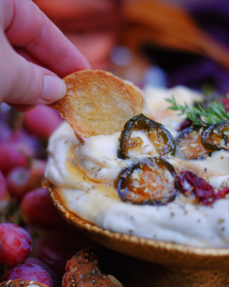 Whipped Ricotta Dip with Hot Honey Drizzle - Southern Discourse