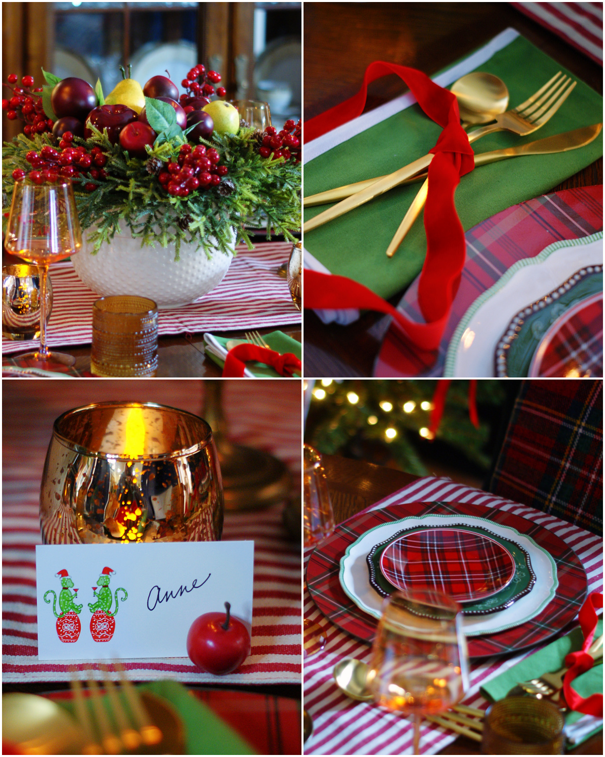 Mad For Plaid Tartan Christmas Table - Southern Discourse